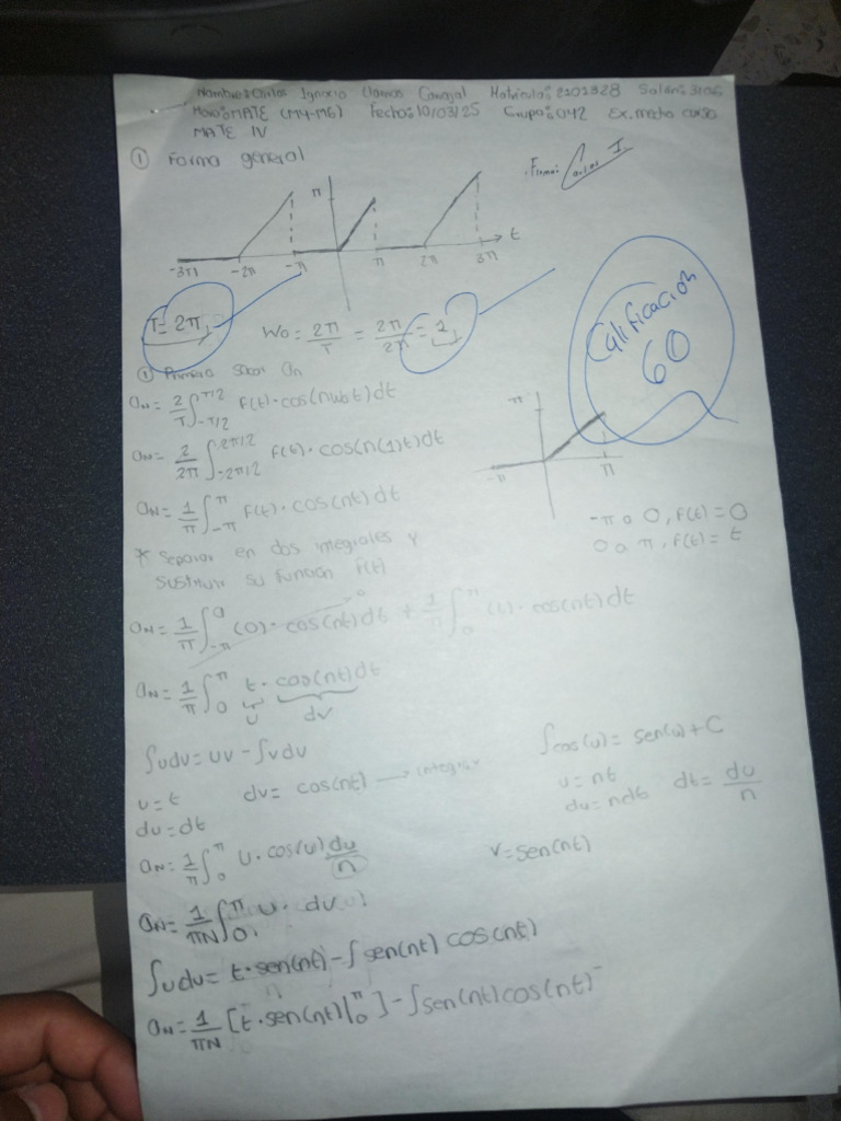 Examen de Medio Curso - Mate4 | PDF