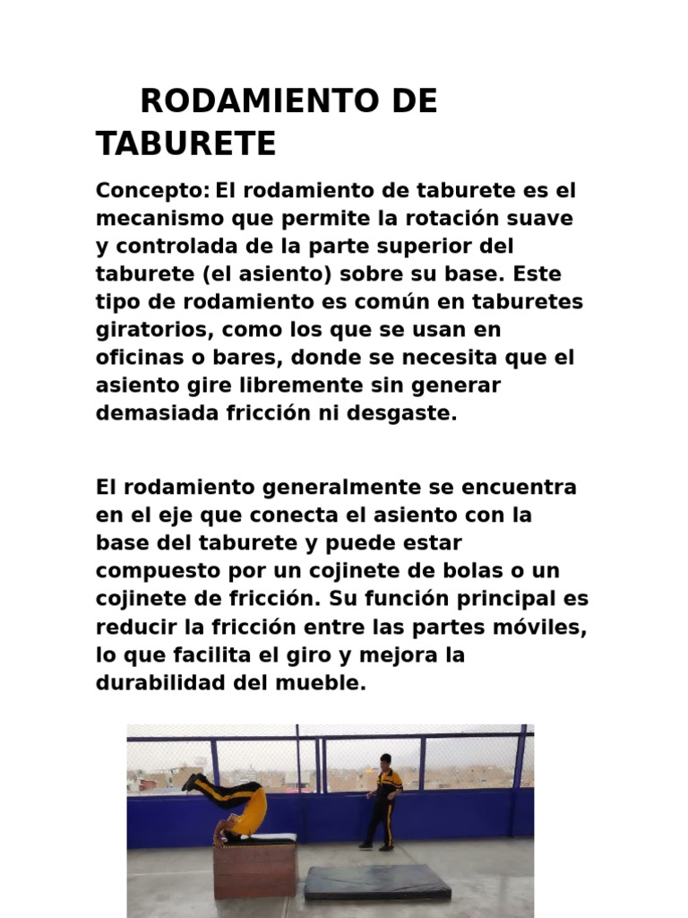 Rodamiento de Taburete | PDF