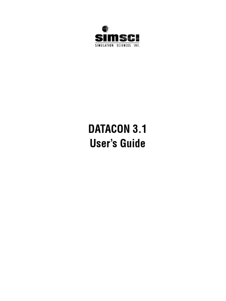DATACON Users Guide | PDF