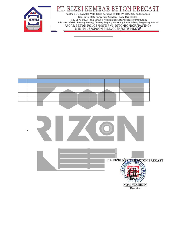 SPH Cv. Aidan Jaya Mandiri - Pamulang | PDF