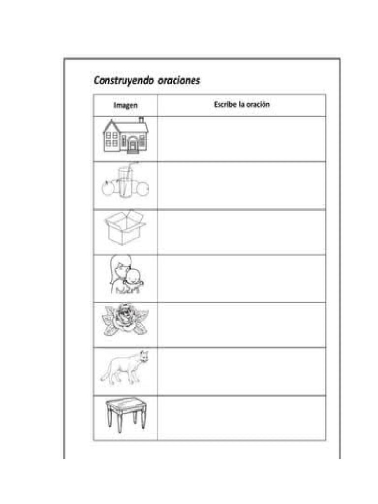 Construyendo Oraciones | PDF
