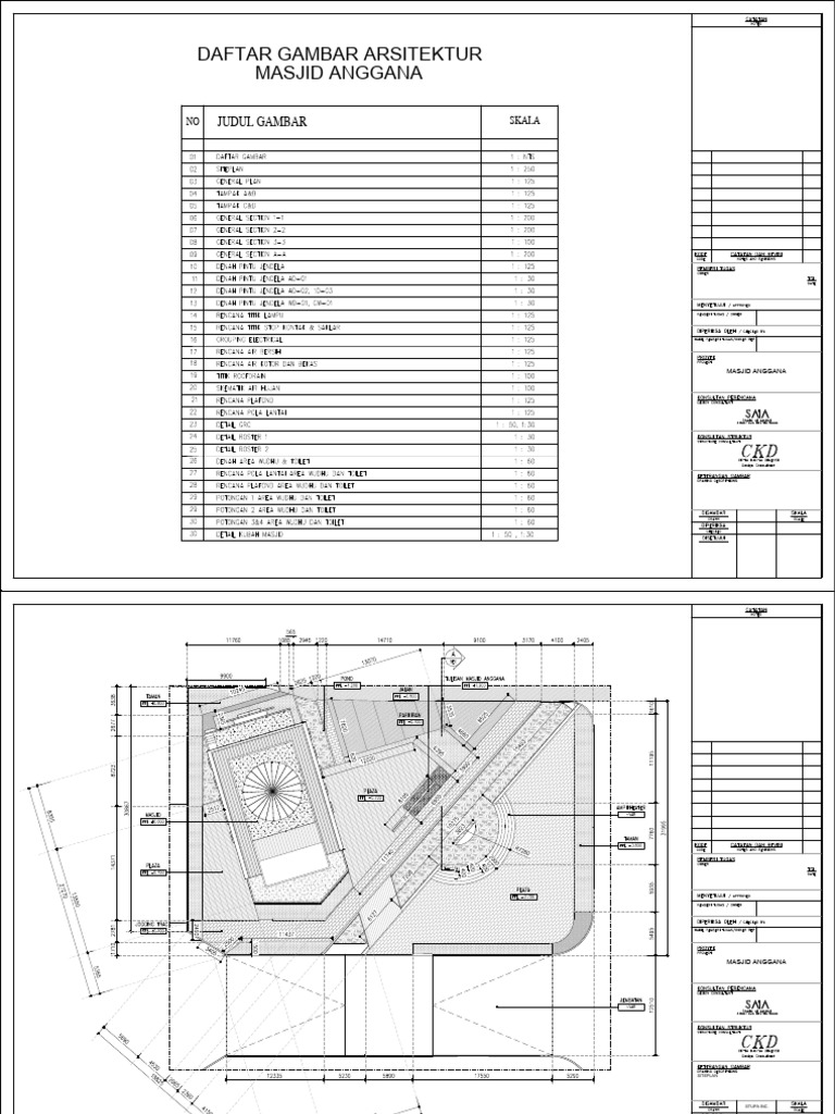 Ded Masjid Anggana 31102024 Rev1 Ars | PDF | Door | Architectural Elements