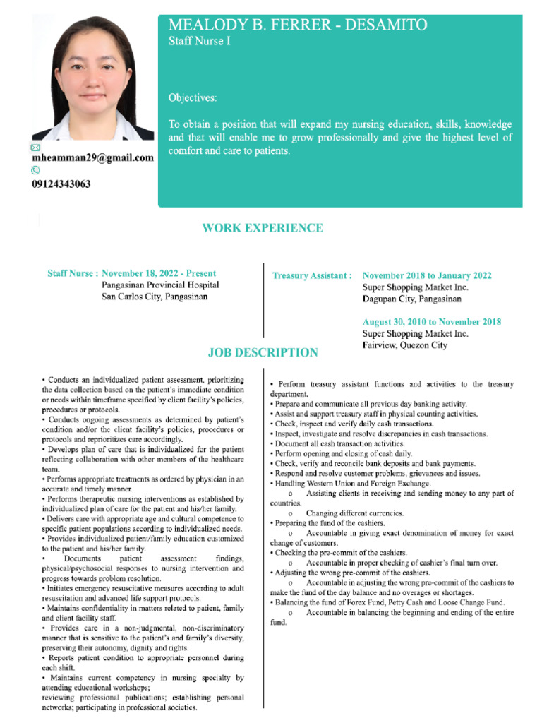 Mealody Ferrer Desamito | PDF