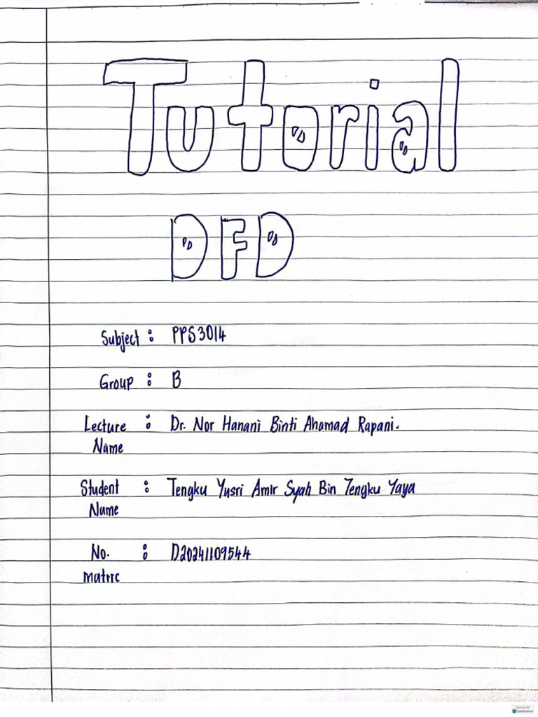 Tutorial DFD - TG Yusri | PDF