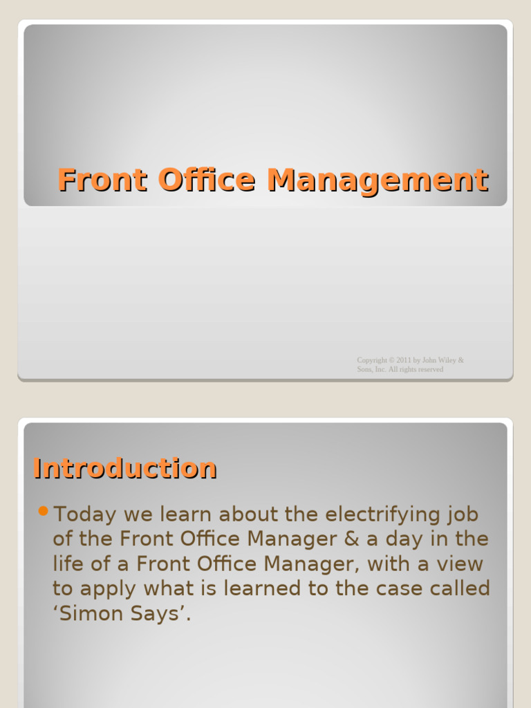 4.2 - 4.3 and 4.6 - Front Office Manager | PDF | Credit Card