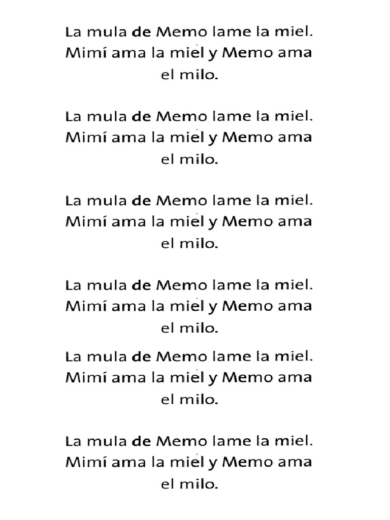 Lectura Con M | PDF