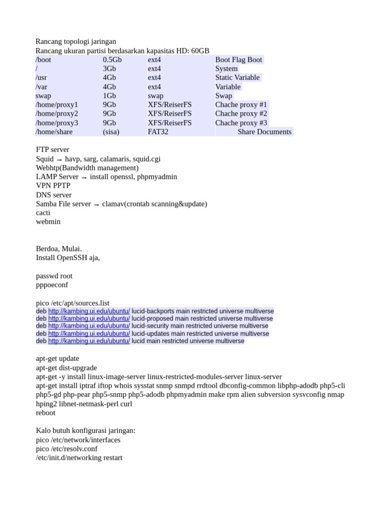 Dokumentasi Ubuntu Server | PDF | Computing | Networking Standards
