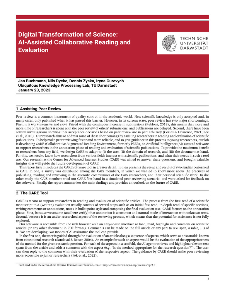 Digital Transformation of Science: AI-Assisted Collaborative Reading ...