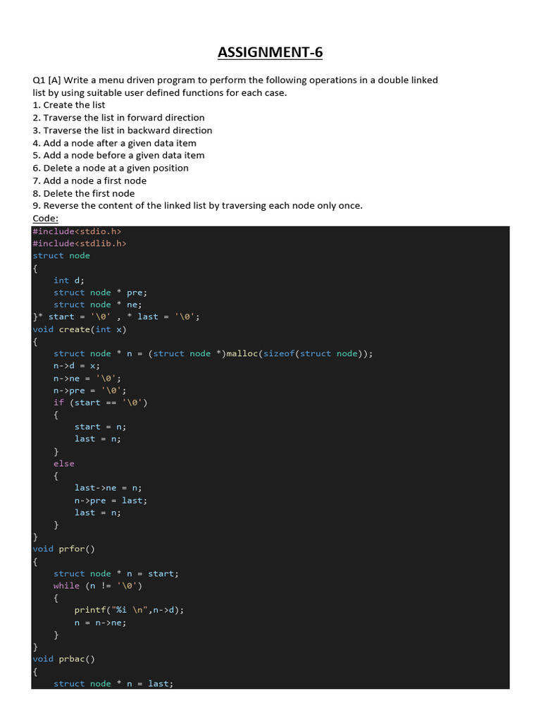 DSA LAB ASSIGNMENT 06 - Removed | PDF | Computing | Computer Engineering