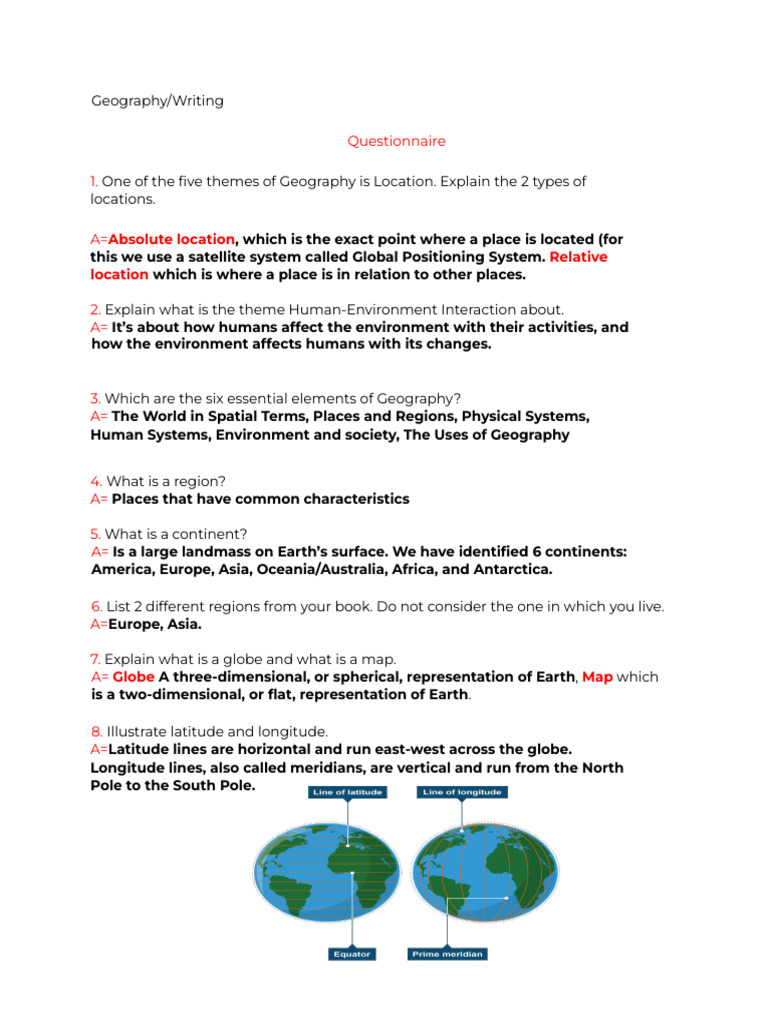 Geography Questionnaire T1 - Documentos de Google | PDF | Volcano ...