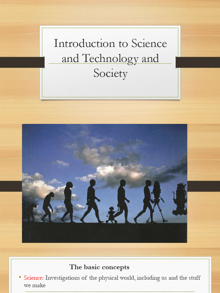 A. Introduction To Science and Technology Studies and Nature of Science ...