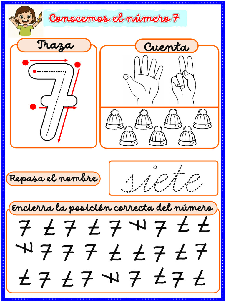 Actividades del Número 7 para Primer Grado | PDF