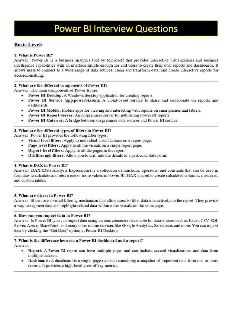 Power Bi | PDF