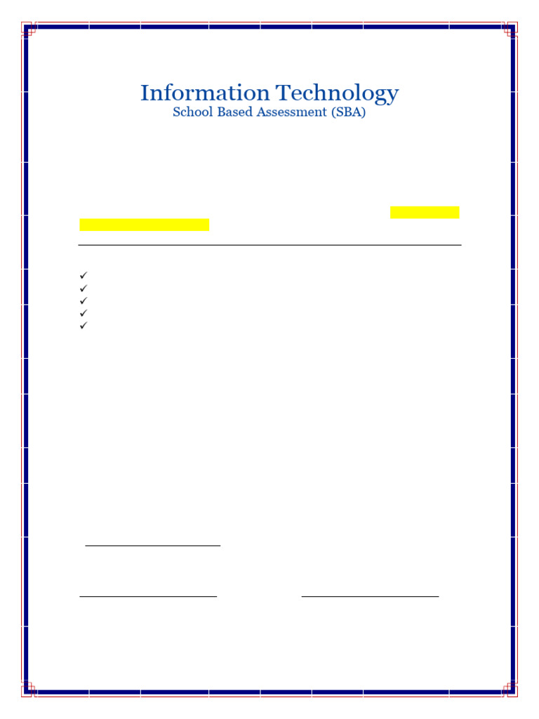 HMTHS Itb Sba 2024-2025 | PDF