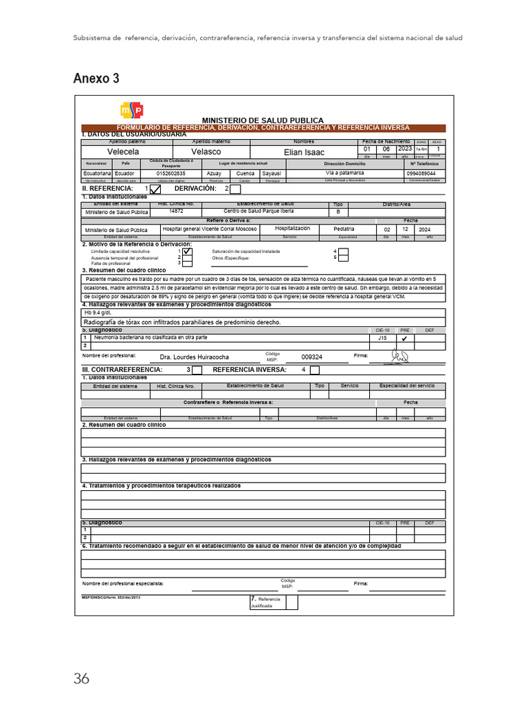 Formulario 053 | PDF | Especialidades Medicas