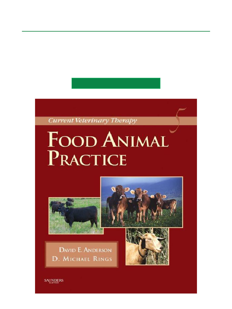 Just Released Current Veterinary Therapy Food Animal Practice - 5th ...