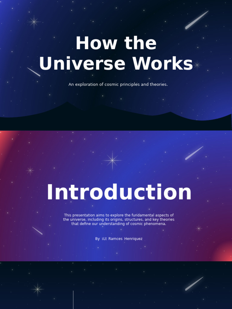 Exploring Cosmic Principles and Theories | PDF | Universe | Stars