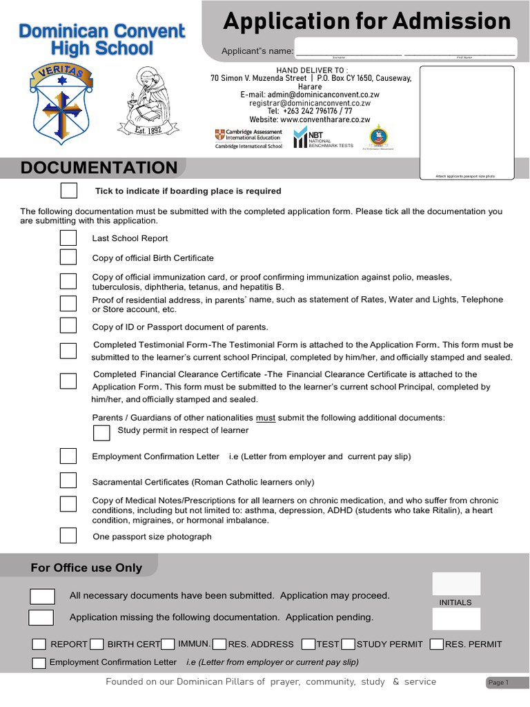 2023 Application For Admission DC | PDF | Mobile Phones