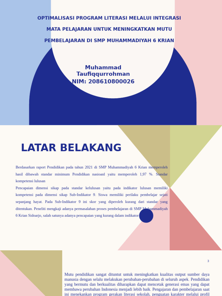 Optimalisasi Program Literasi Melalui Integrasi Mata Pelajaran Untuk | PDF