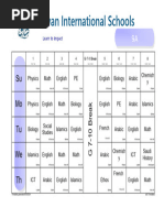 AIS 10B Timetable | PDF