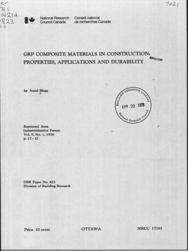 GRP - Material Properties | PDF | Fiberglass | Polyester