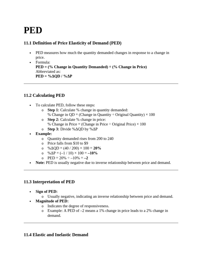 Ch#11, 12 & 13 - PED, PES & MES | PDF | Demand | Price Elasticity Of Demand