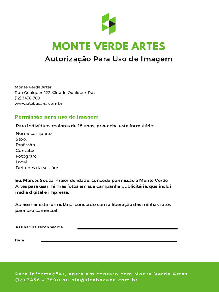 Formulário de Autorização para Uso de Imagem Verde - 20250512 - 230906 ...