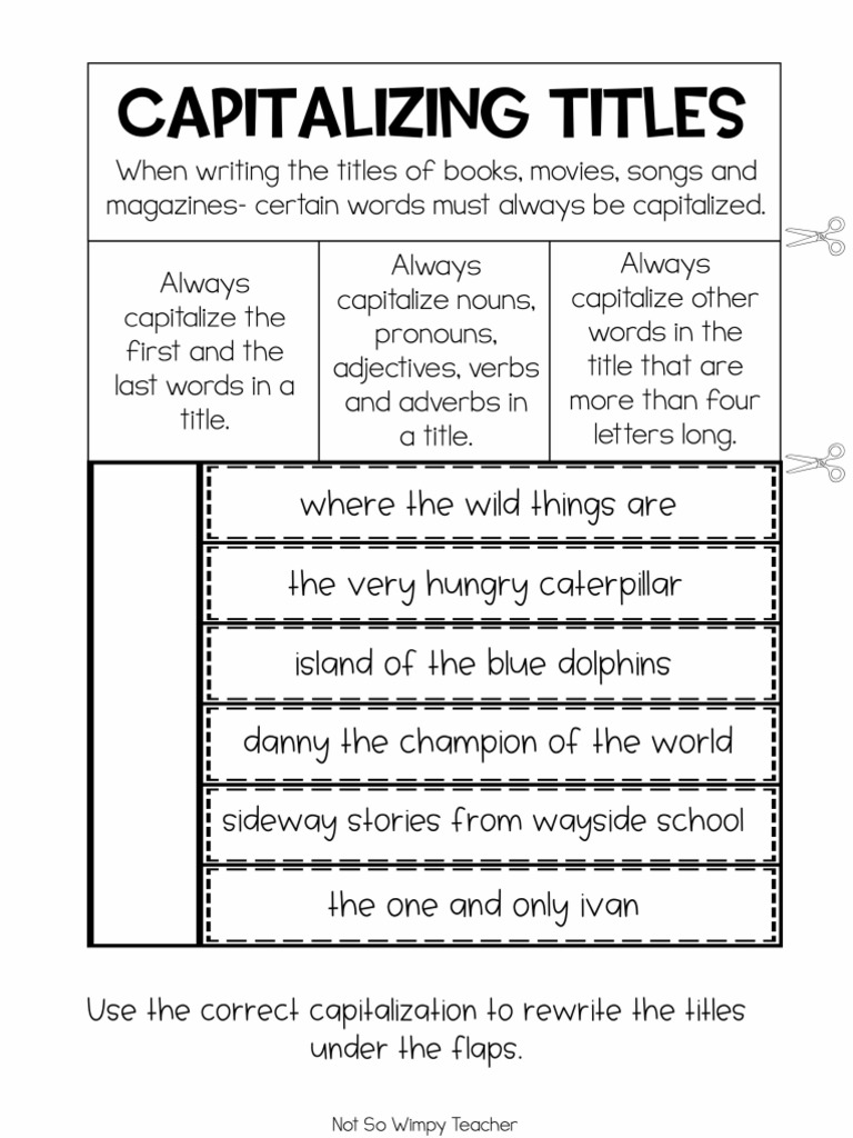 Capitalizing Titles - INB | PDF