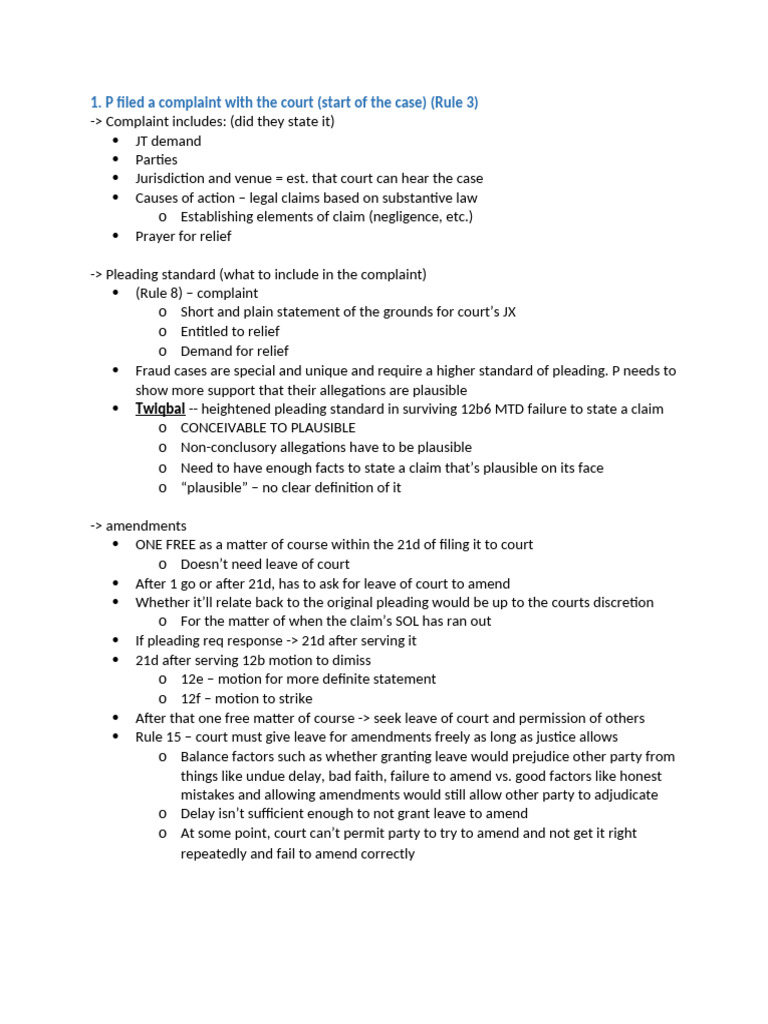 Understanding Federal Court Pleadings | PDF | Diversity Jurisdiction ...