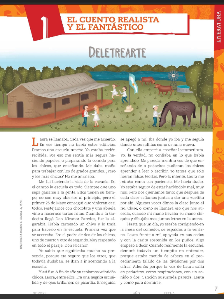 El cuento realista y fantástico-Santillana-págs. 6-13 (1) | PDF