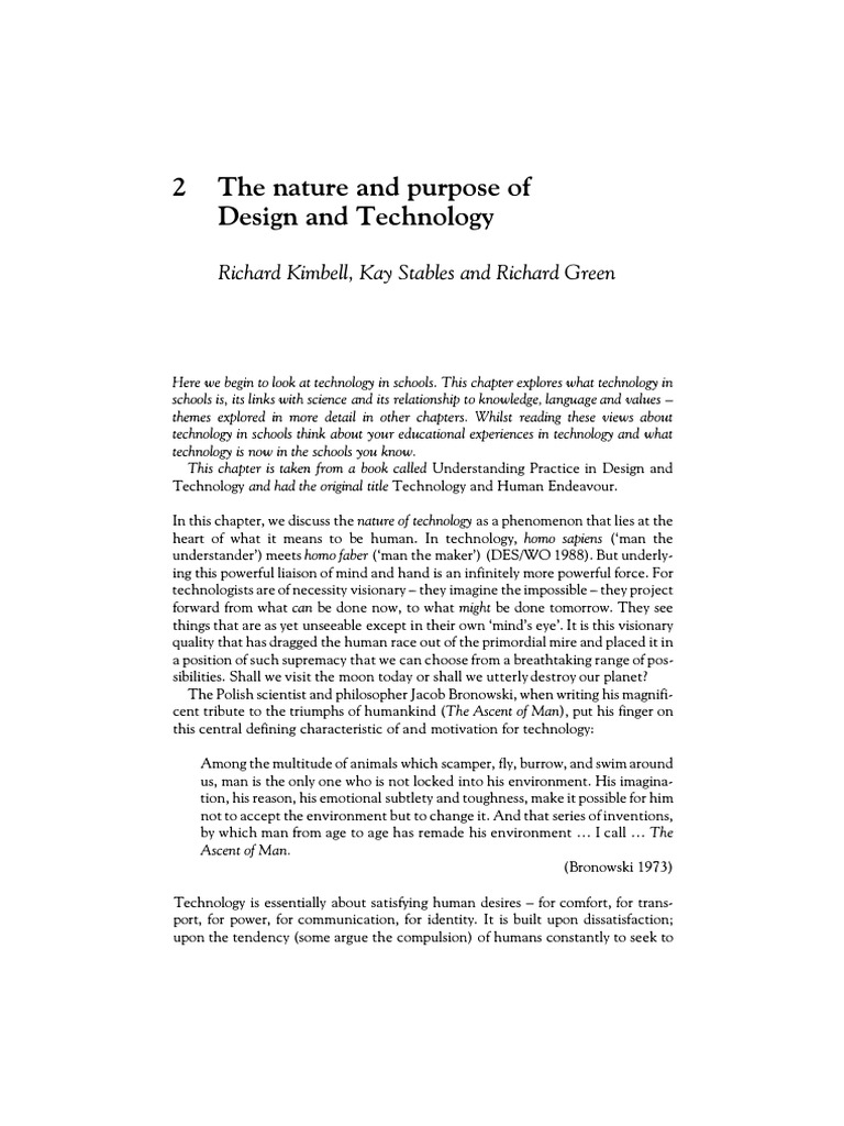Kimbell-R-The Nature of Purpose | PDF | Thought | Science