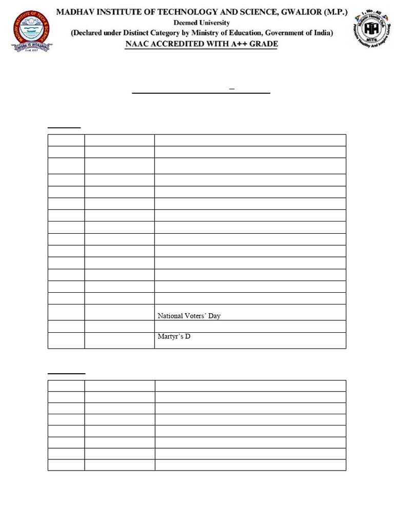 HHC 2025 Activity Calendar | PDF