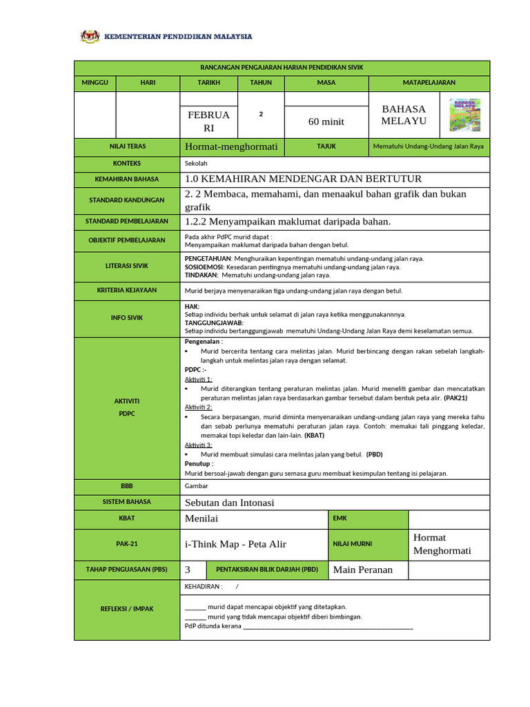 #HORMATMENGHORMATI (Mematuhi Undang-Undang Jalan Raya) | PDF