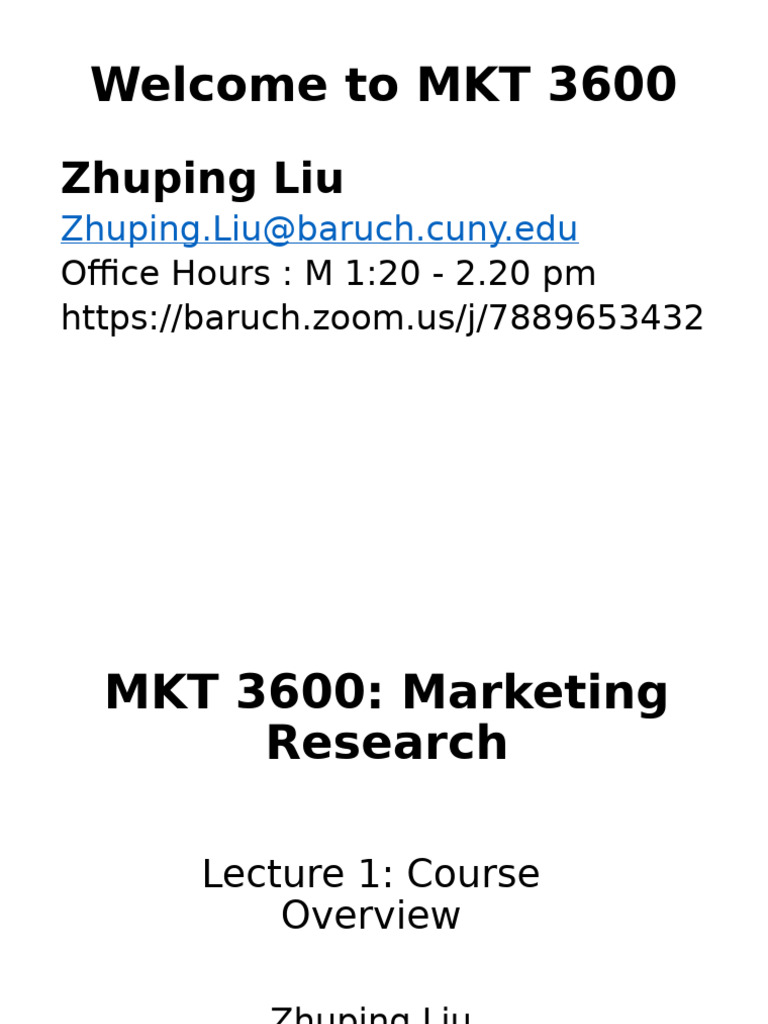 MKT3600 - L01 - Introduction | PDF | Data Science | Data