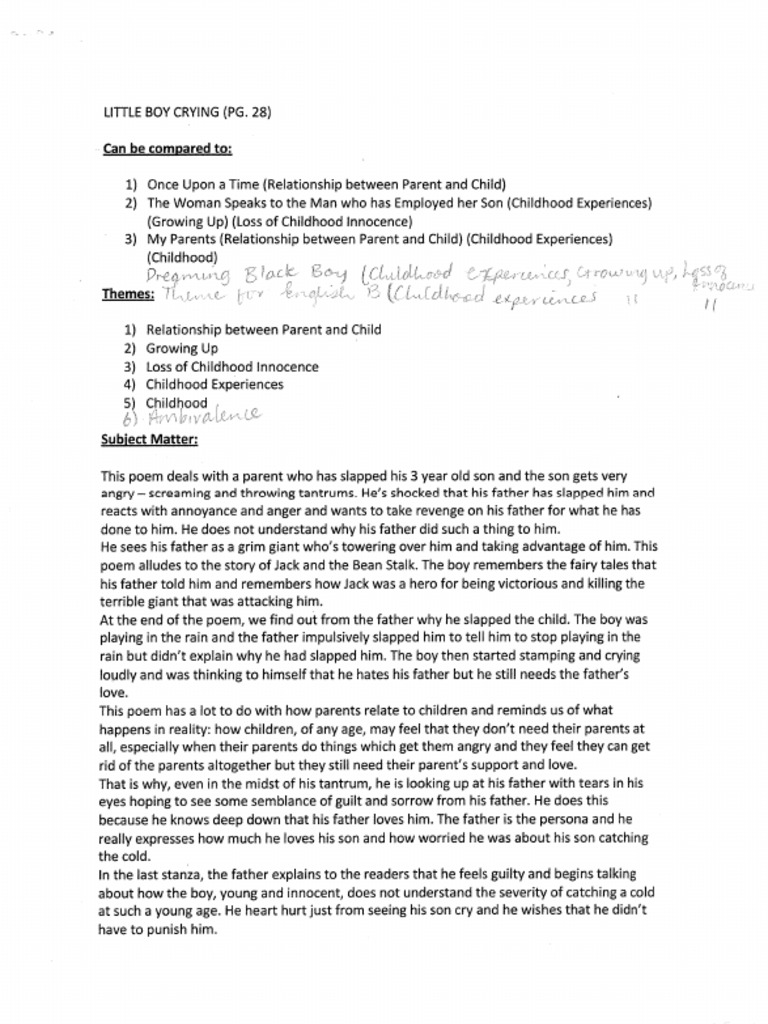 Little Boy Crying | PDF