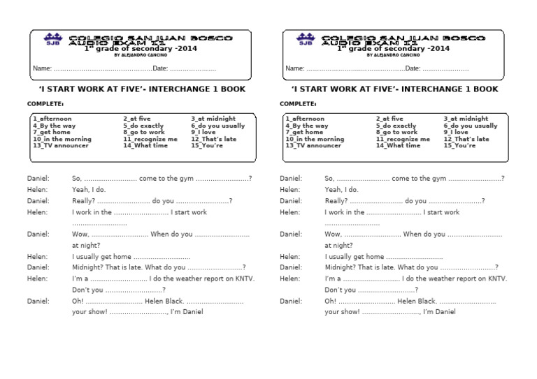 AE11 I Start Work at Five Interchange1 250314 | PDF
