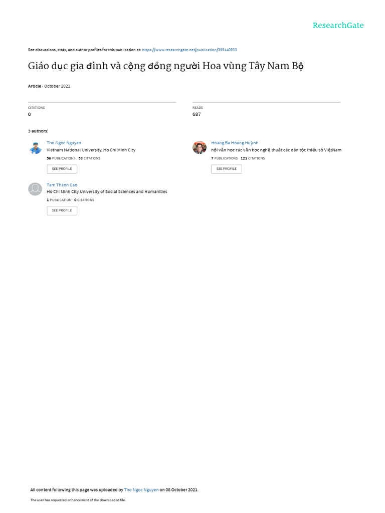 Giáo D C Gia Ình Và C NG NG NG Ihoavùngtâynamb: October 2021 | PDF