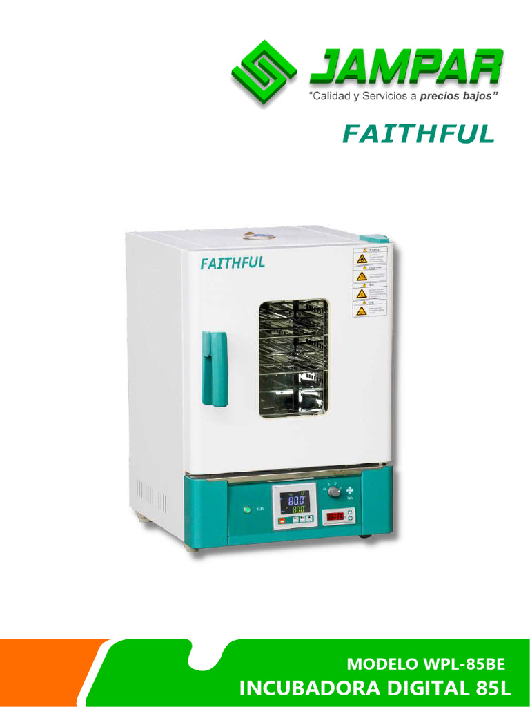 11 Sap-186040031 Incubadora Digital de 85 Litros Modelo Wpl-85be | PDF