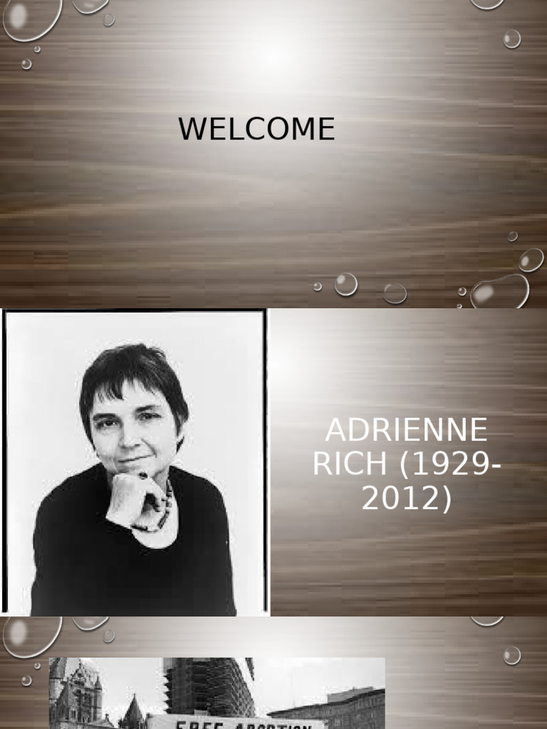 Adrienne Rich | PDF