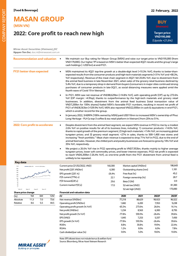 Mirae Asset Securities FY21 | PDF | Valuation (Finance) | Income Statement