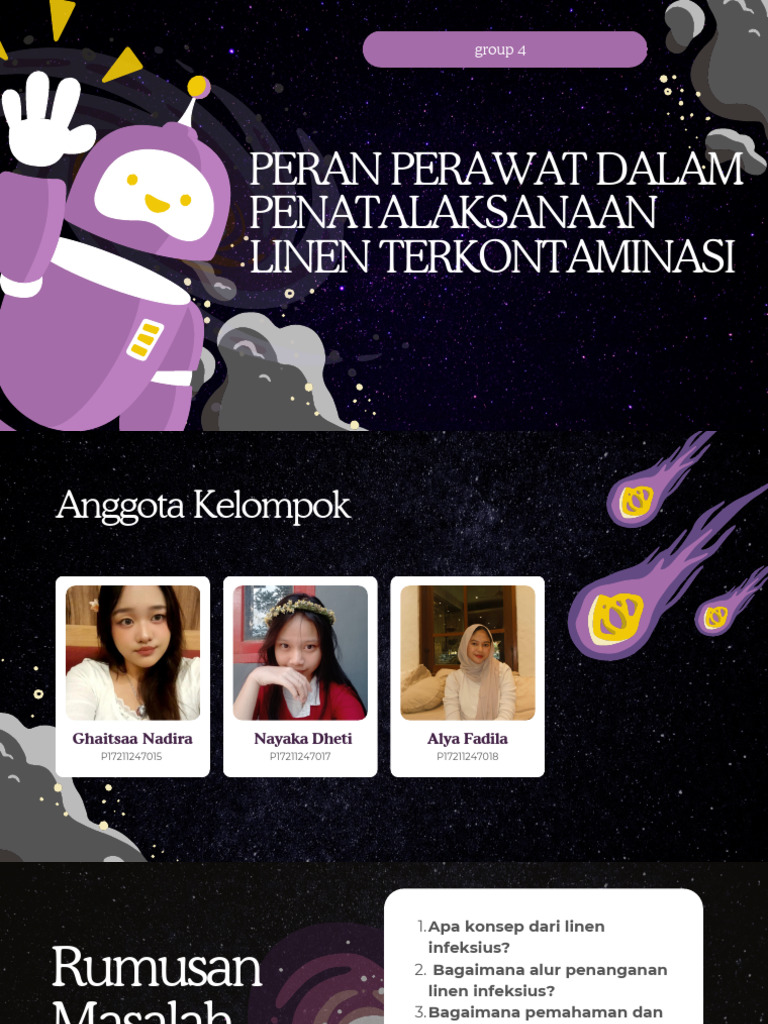 Peran Perawat Dalam Penatalaksanaan Linen Terkontaminasi | PDF