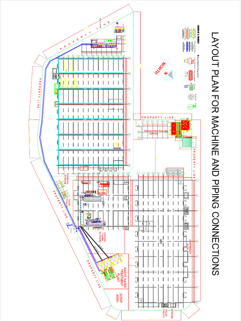 Layout Plan For Machine and Piping Connections | PDF | Chemical ...