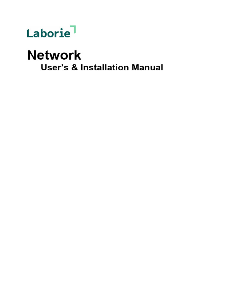 Laborie Network User Manual | PDF | Login | Computer Network