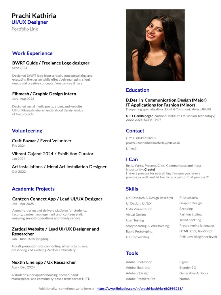 Prachi Kathiria UIUXdesigner 2025 | PDF | Graphic Design | Design
