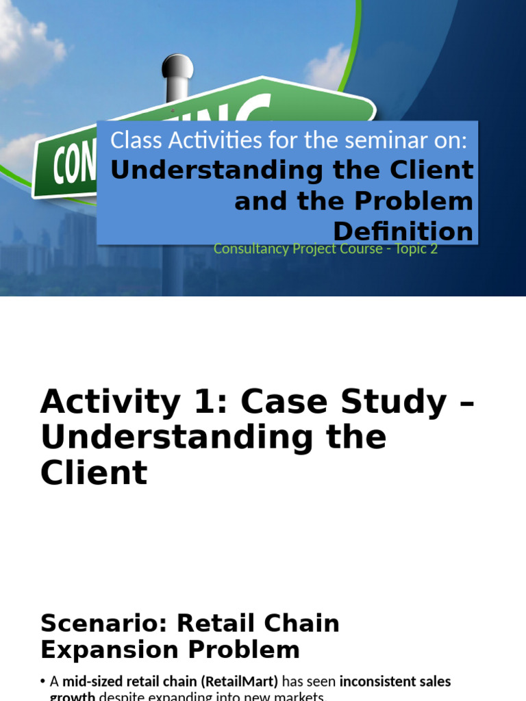 2nd Topic For Seminar Understanding Client ... | PDF | Marketing | Business