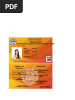 Barangay Residence ID Sample Layout | PDF