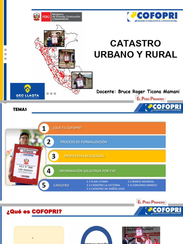 COFOPRI | PDF | Lima