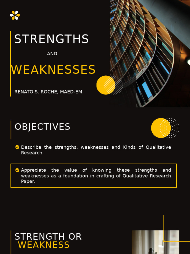 Strengths and Weaknesses of Qualitative Research | PDF | Qualitative ...
