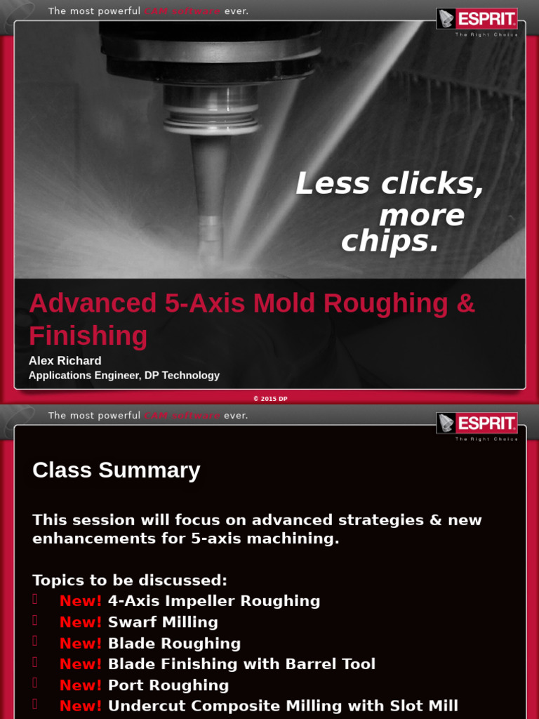 Advanced 5-Axis Mold Roughing & Finishing | PDF | Perpendicular | Rotation