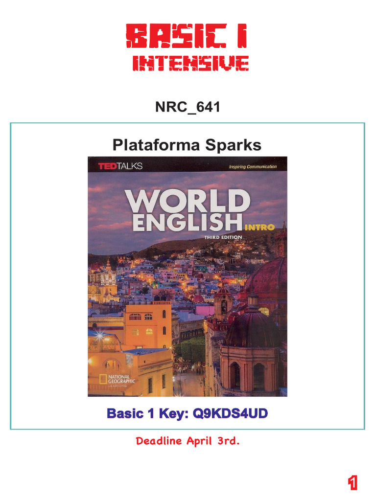 Basic 1 Intensive - Activities | PDF